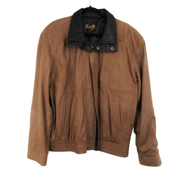 Scully | Jackets & Coats | Scullyvintage Mens Leather Jacket In Camel ...